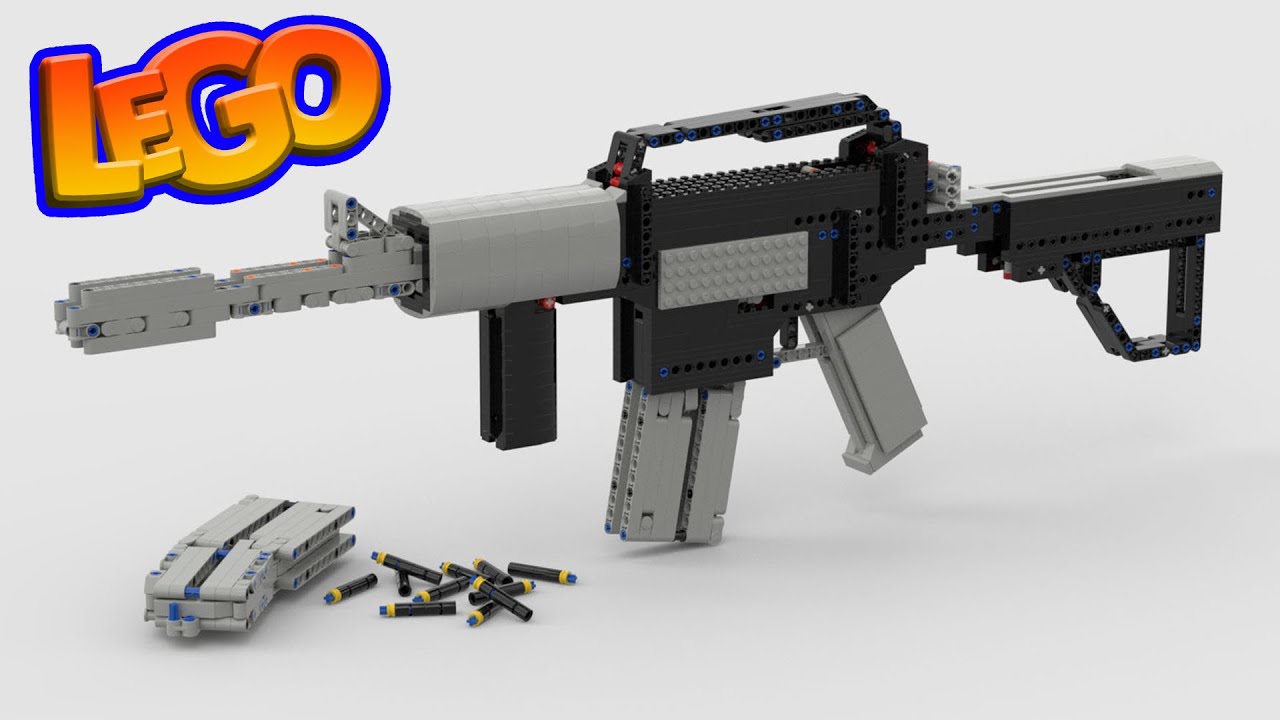 Working lego assault rifle M16 three options - YouTube