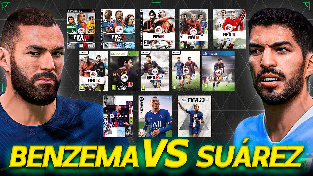 KARIM BENZEMÁ VS LUIS SUÁREZ EN CADA FIFA DE LA HISTORIA (07-23) - YouTube