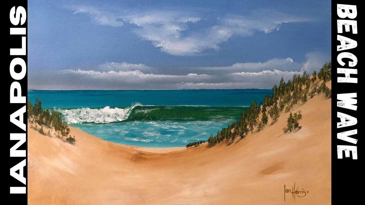 #428 Acrylic art lesson / Play, pause & paint along - YouTube