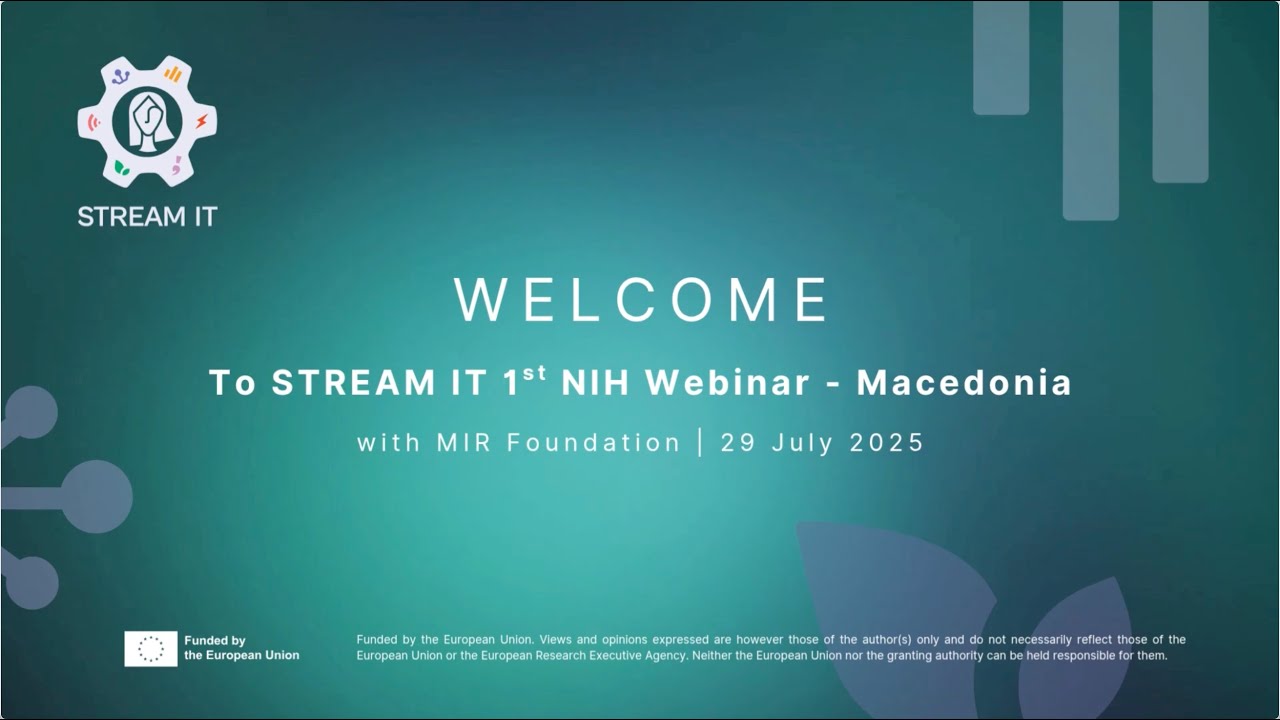 MIR #1 NIH Webinar Series_Macedonia "Science as a Pathfinder - Good ...