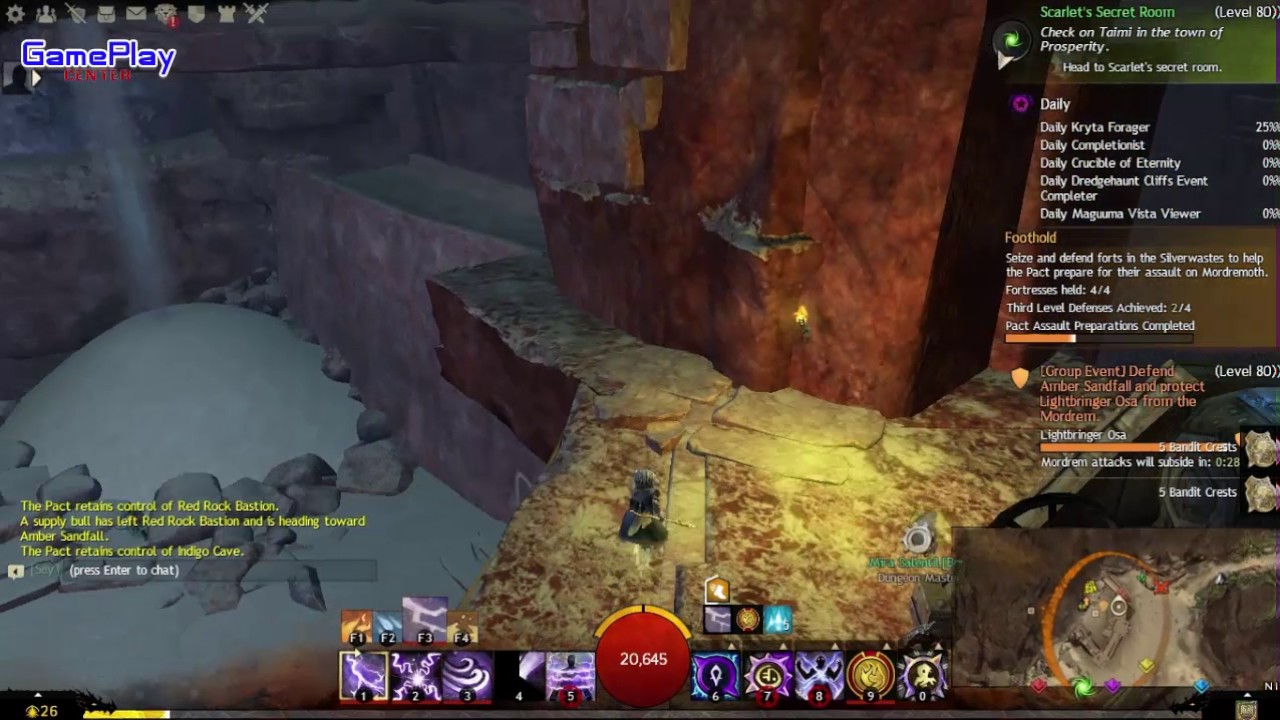 Guild Wars 2 Southwestern Silverwastes Vista Easy Guide - YouTube