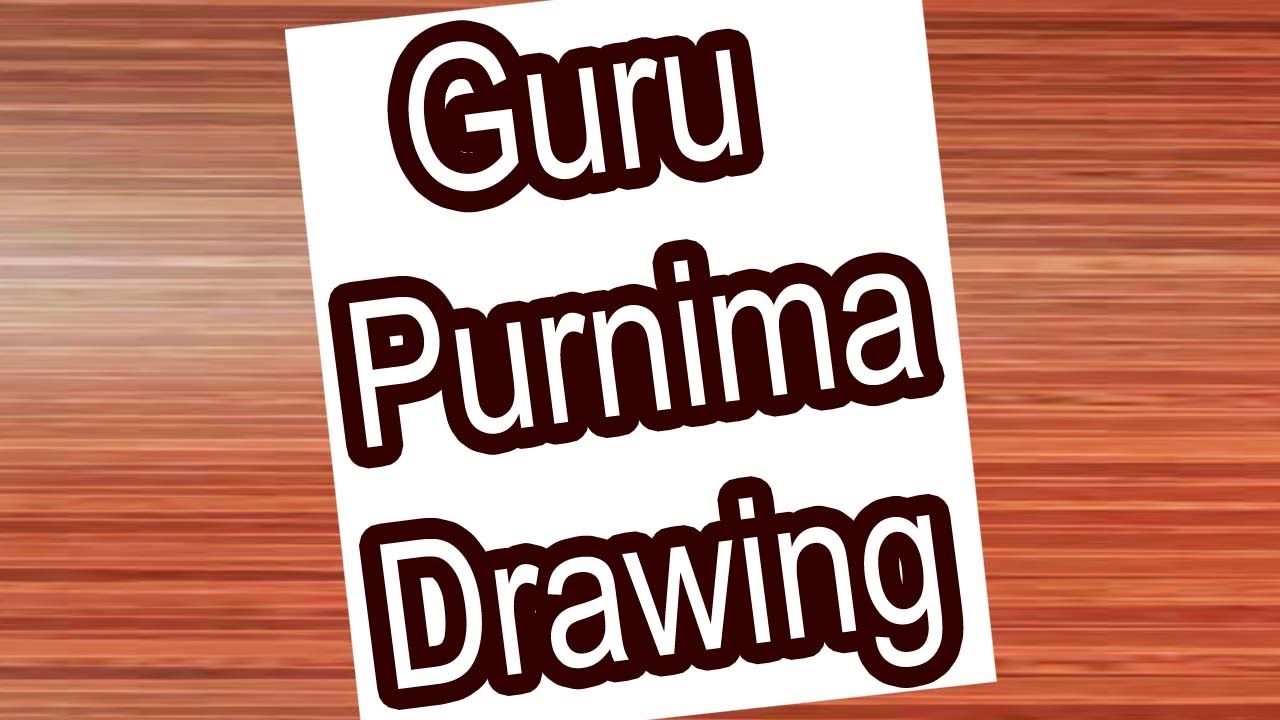How to draw Guru Purnima | Guru purnima painting with watercolor for ...