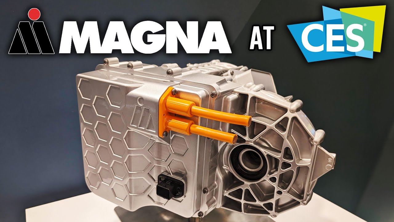 Magna's new 800-volt eDrive! (And other EV tech at CES 2024) - YouTube