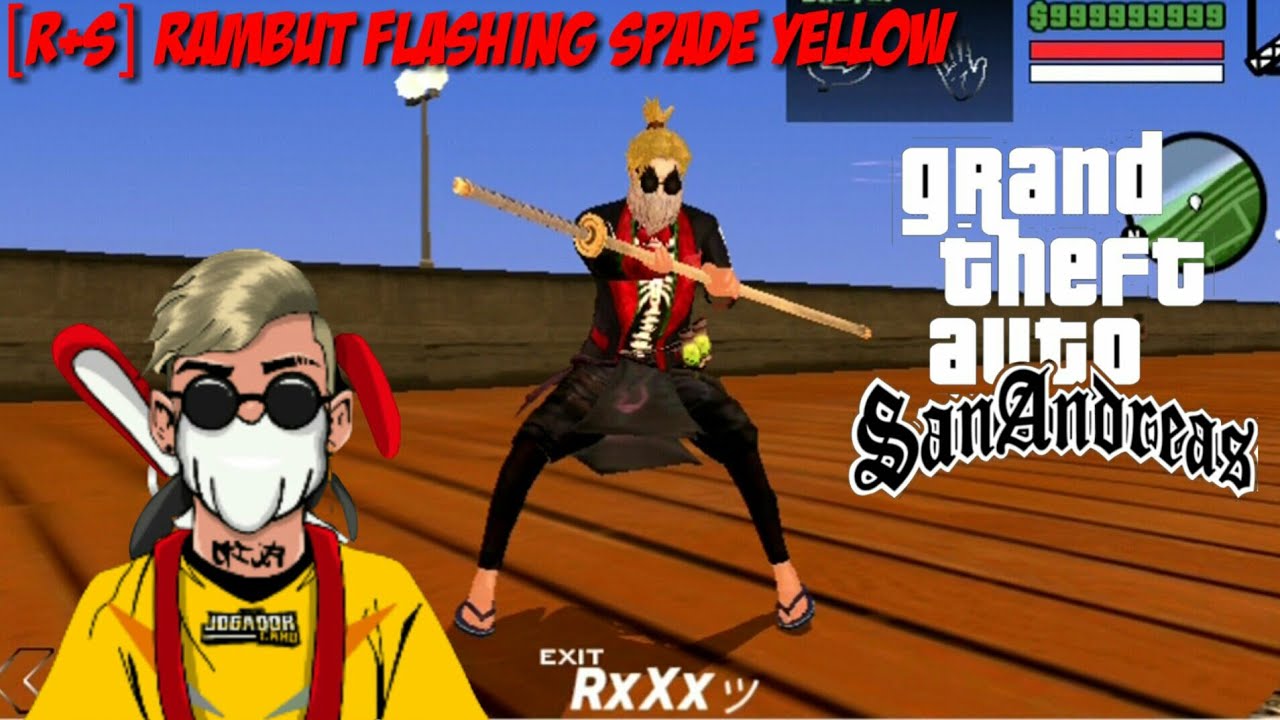 [R+S] Rambut Flashing Spade Yellow || Gta Sa Android - YouTube