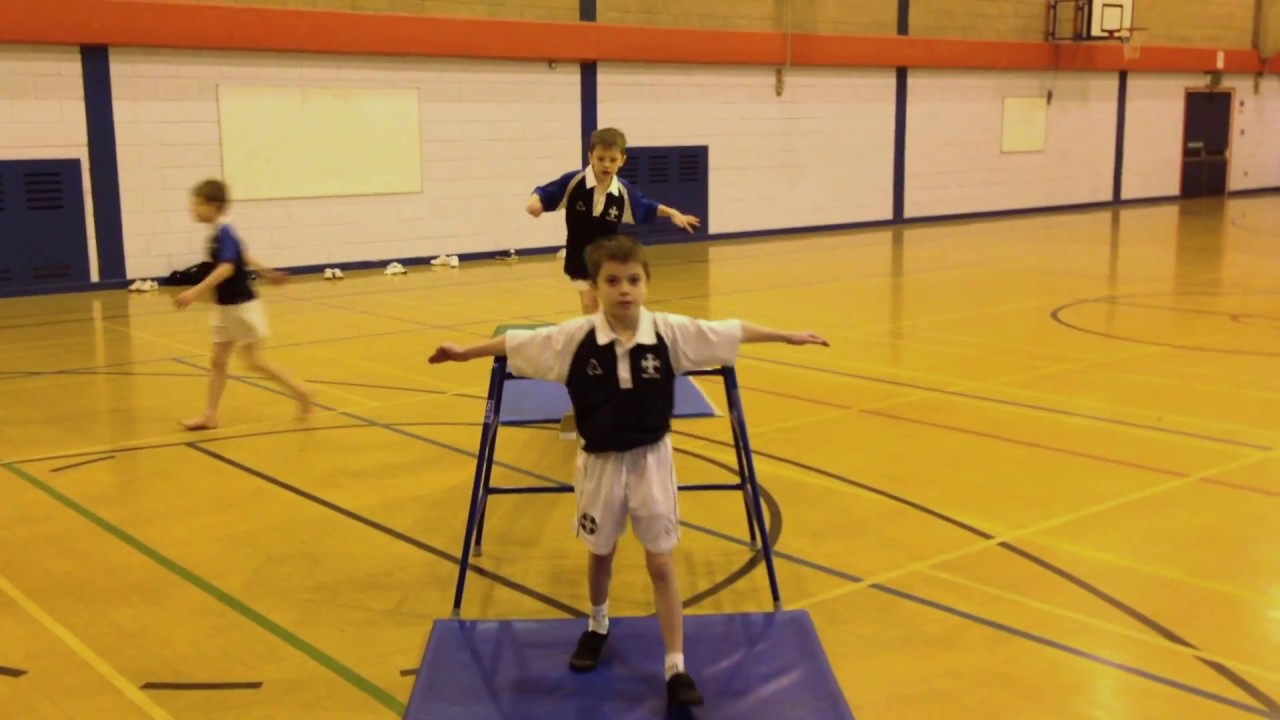 Junior School Uses New Gymnastics Equipment - YouTube