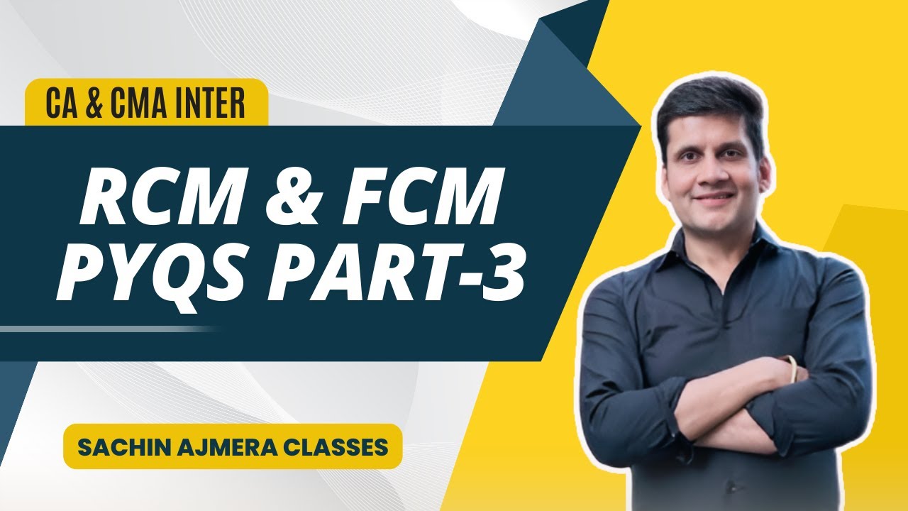 RCM & FCM in GST: Past Exam Questions | CA & CMA Inter | Lecture-3 ...