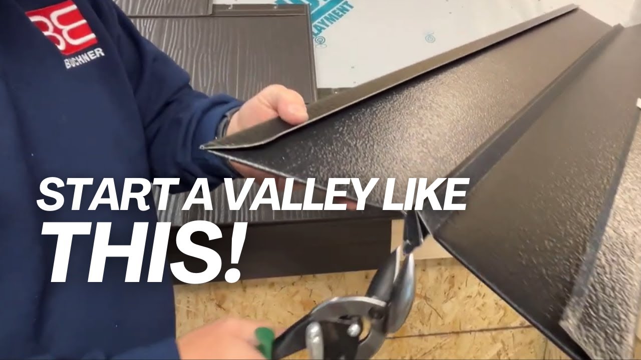 How to Start a Valley at the Eaves- Done by a PRO! - YouTube