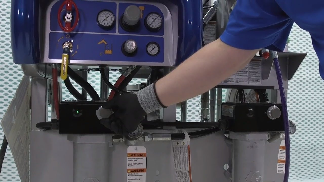 Setting the Fluid Heaters on a Plural-Component Sprayer - YouTube