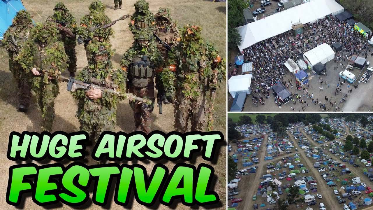 Ghillie Snipers Go To Huge Airsoft Festival (3000 Players! National ...