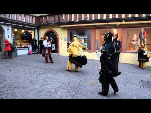 Rottweiler Fasnet 2014- Rössle mit Treibern