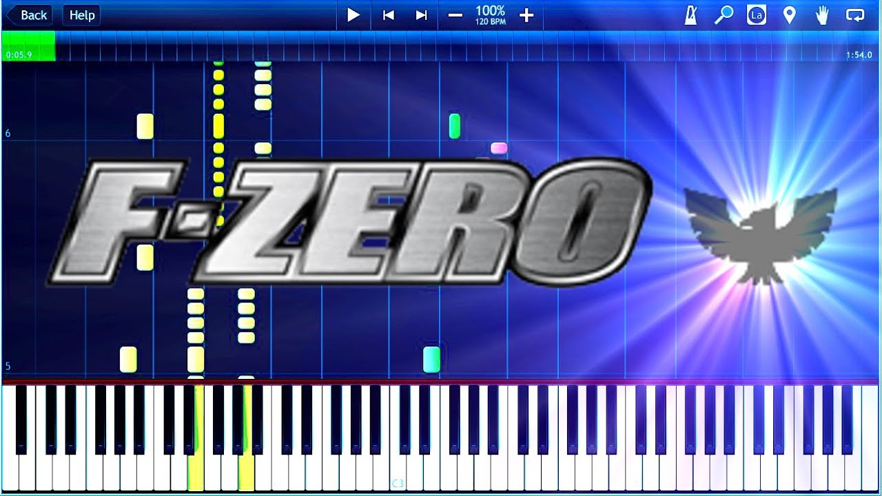 F-Zero - Big Blue【Synthesia Remake】 - YouTube