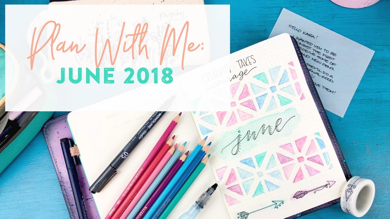 Plan With Me: Starting Fresh in a New Notebook for June - YouTube