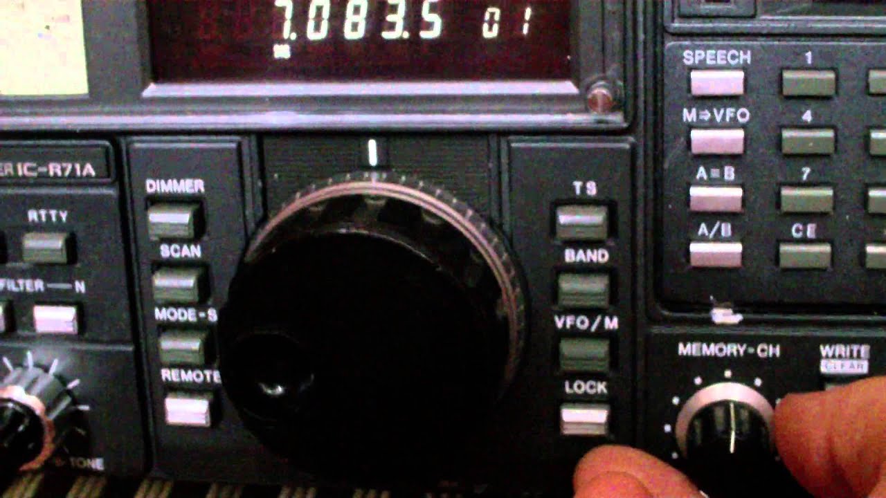 Icom IC-R71A review - YouTube