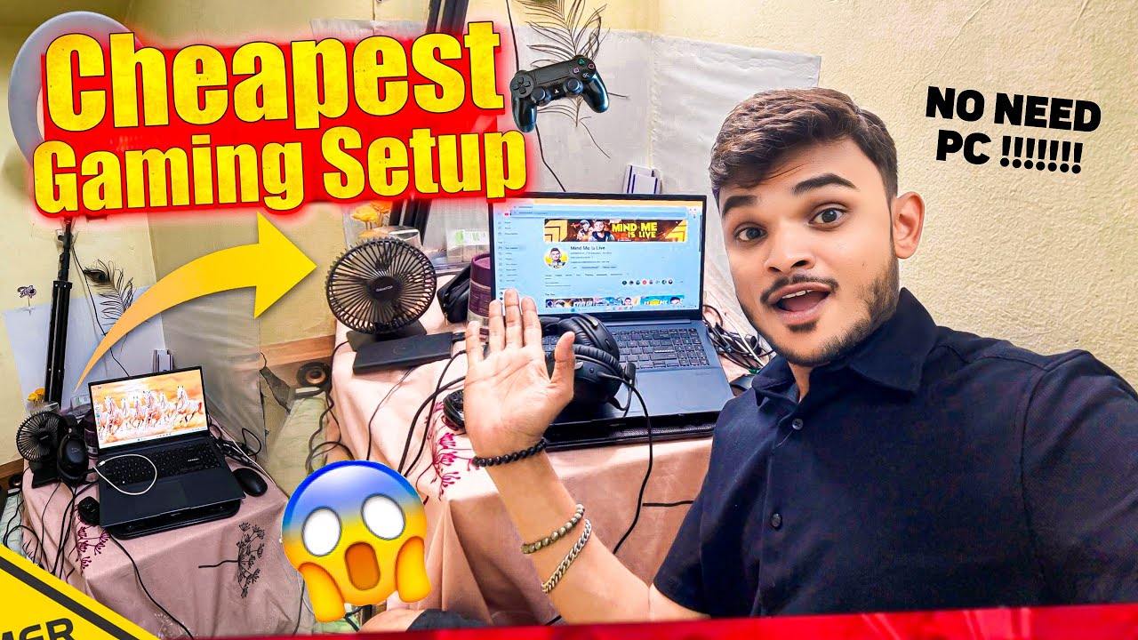 CHEAPEST STREAMING SETUP 😱| MY GAMING SETUP | VLOG -1 #gamingsetup # ...
