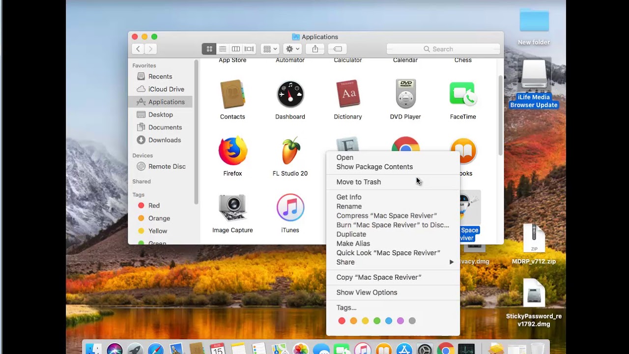 Remove Mac Space Reviver in Mac High Sierra - YouTube