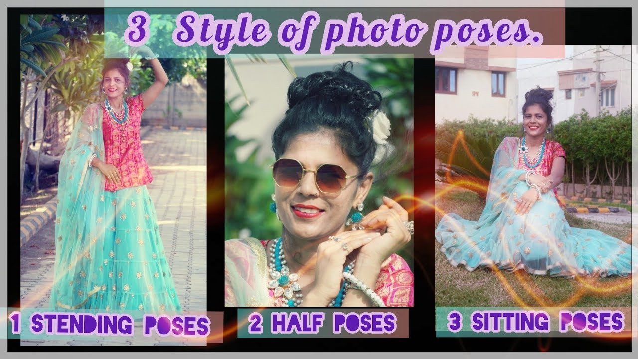 photo poses/differents style of poses/reels/treditional way style/deeps ...