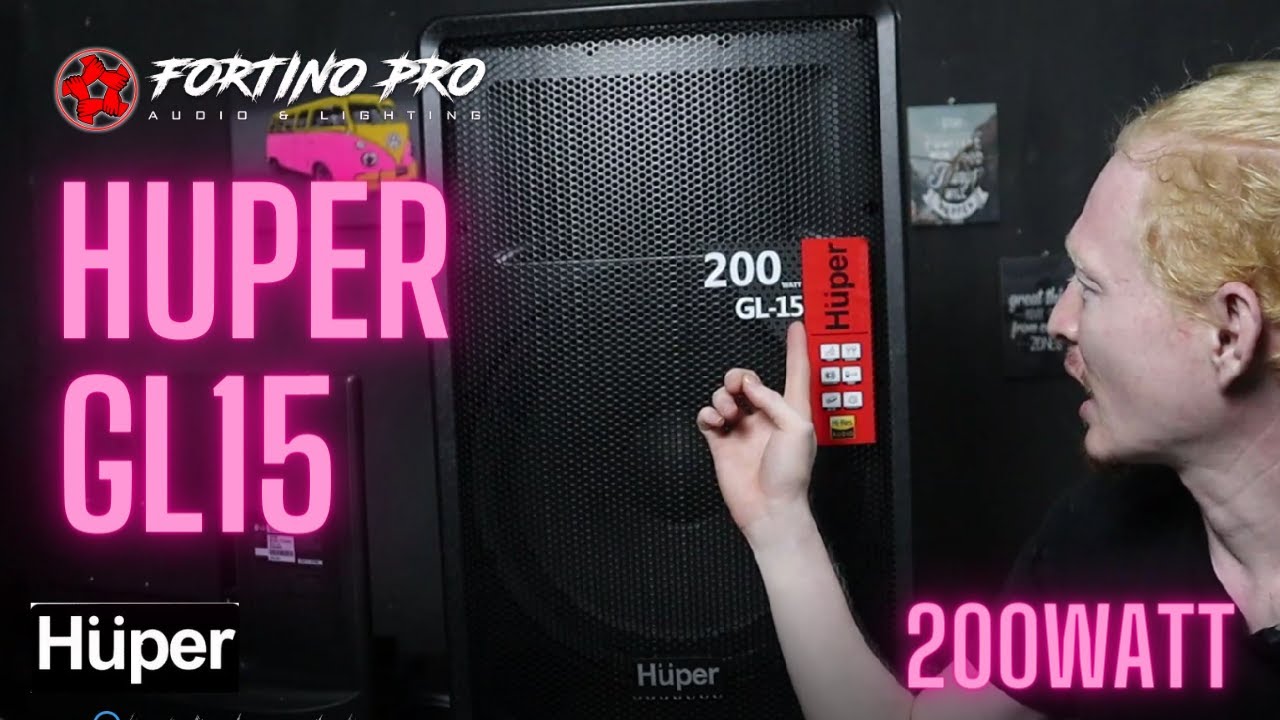 SPEAKER PORTABLE HUPER GL15, SPEAKER KARAOKE TERBAIK - YouTube