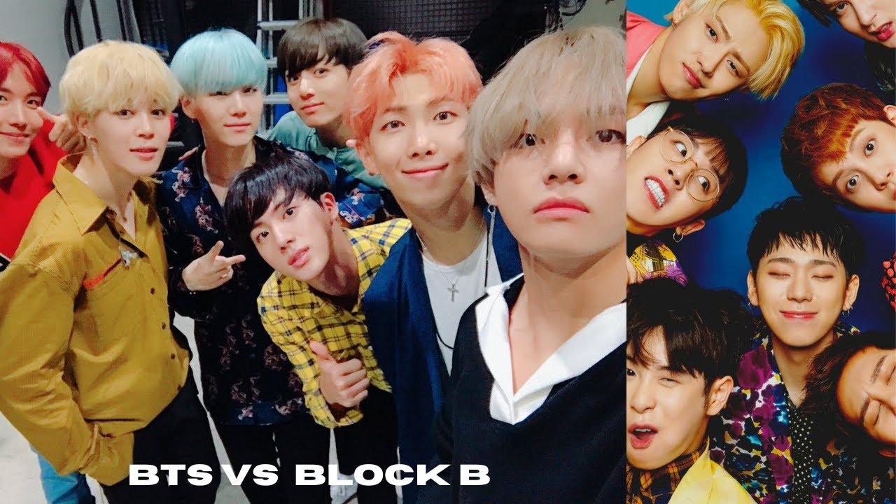 BTS VS BLOCK B-방탄소년단 대 블록 B - YouTube