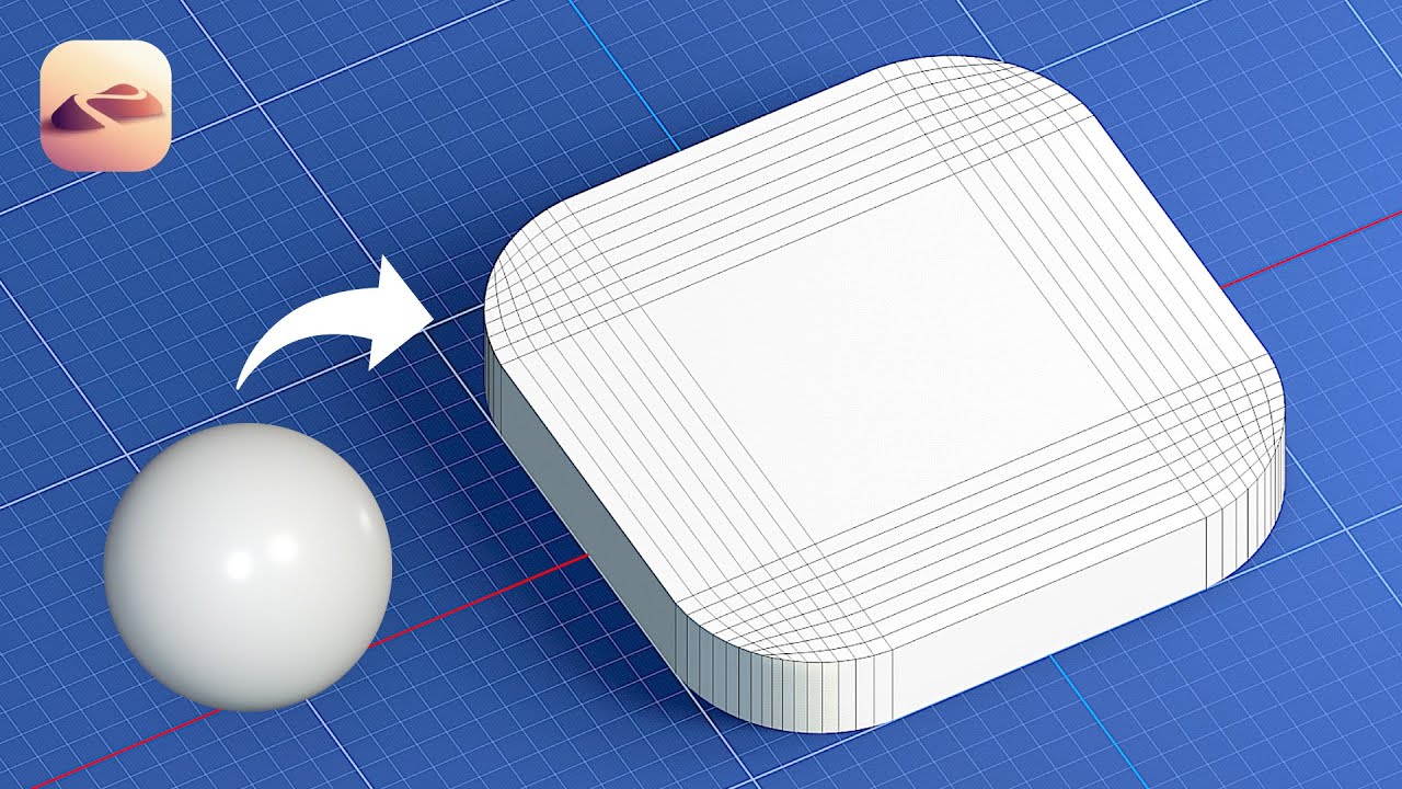 Nomad Sculpt ｜ How to make a cube with rounded corners【Using "Snap ...