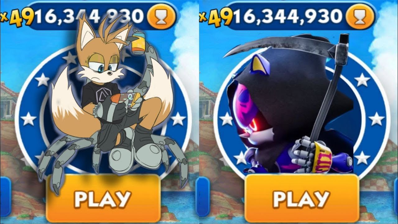 Sonic Dash - Tails Nine VS Reaper Metal Sonic _ Movie Sonic vs All ...