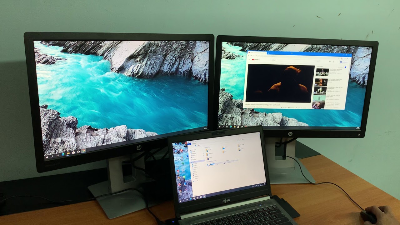 FUJITSU Docking Port Replicator + Adater 80W - YouTube