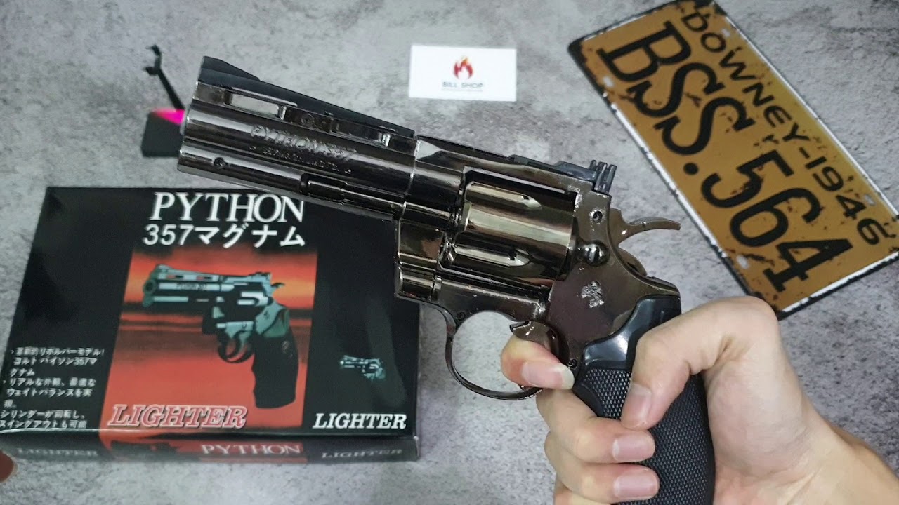 Bật lửa súng Python 450k , LH 081 924 3333 - YouTube