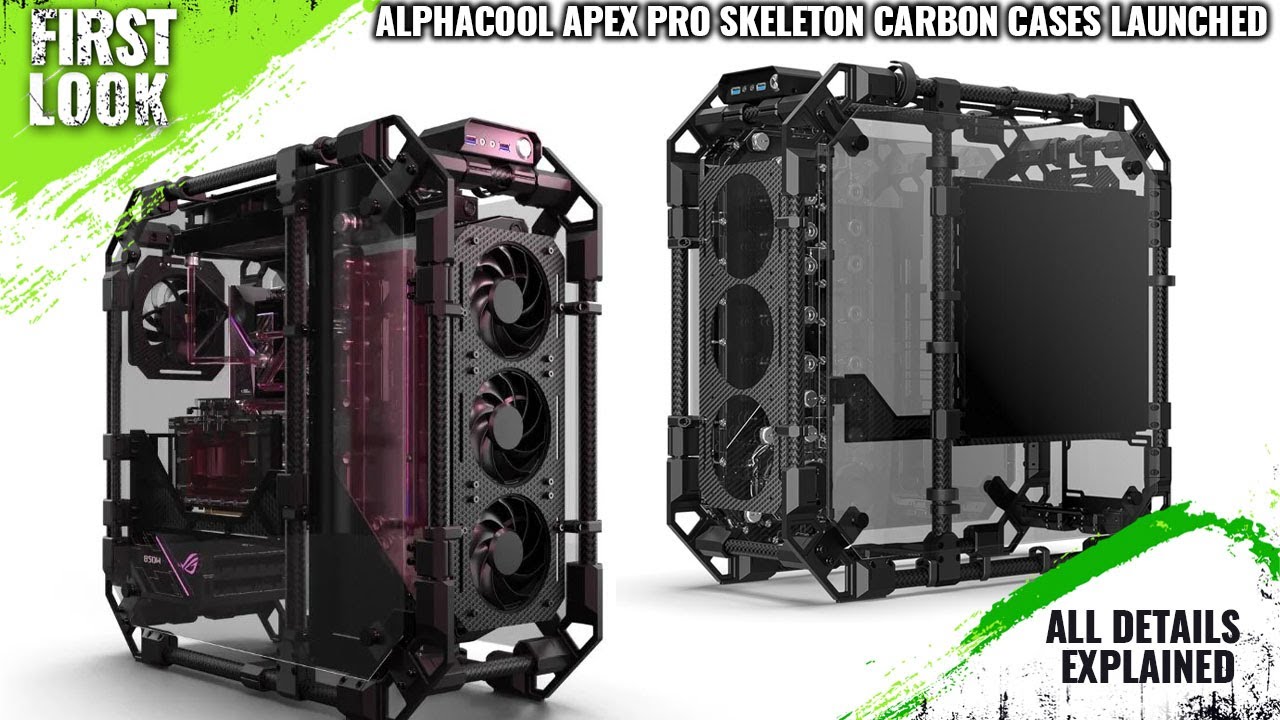 Alphacool Apex Pro Skeleton Carbon Cases Launched - Explained All Spec ...