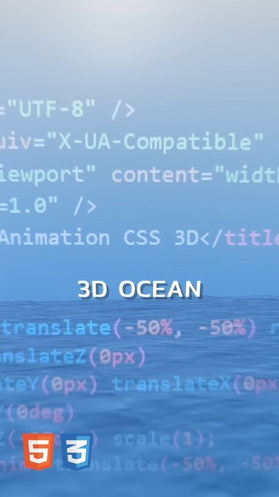 CSS 3D Next Level for create Ocean Animation @jmc23id - YouTube