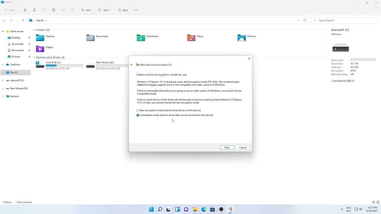 Enable and Disable Bitlocker on (USB) drive in Windows 11 - YouTube