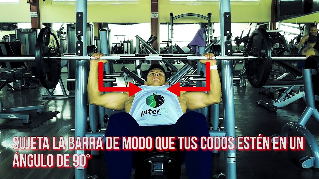 Press de Pecho Inclinado con Barra - YouTube