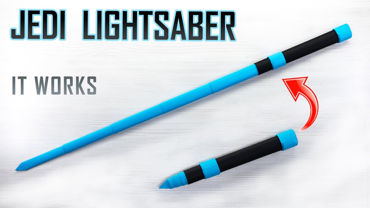 Jedi Approved Paper Craft - Foldable Lightsaber Tutorial - YouTube