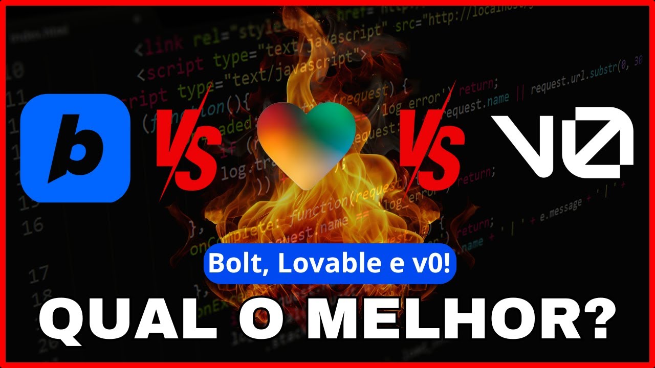 Usei um único PROMPT pra criar o mesmo SaaS na IA Bolt VS Lovable VS v0 ...