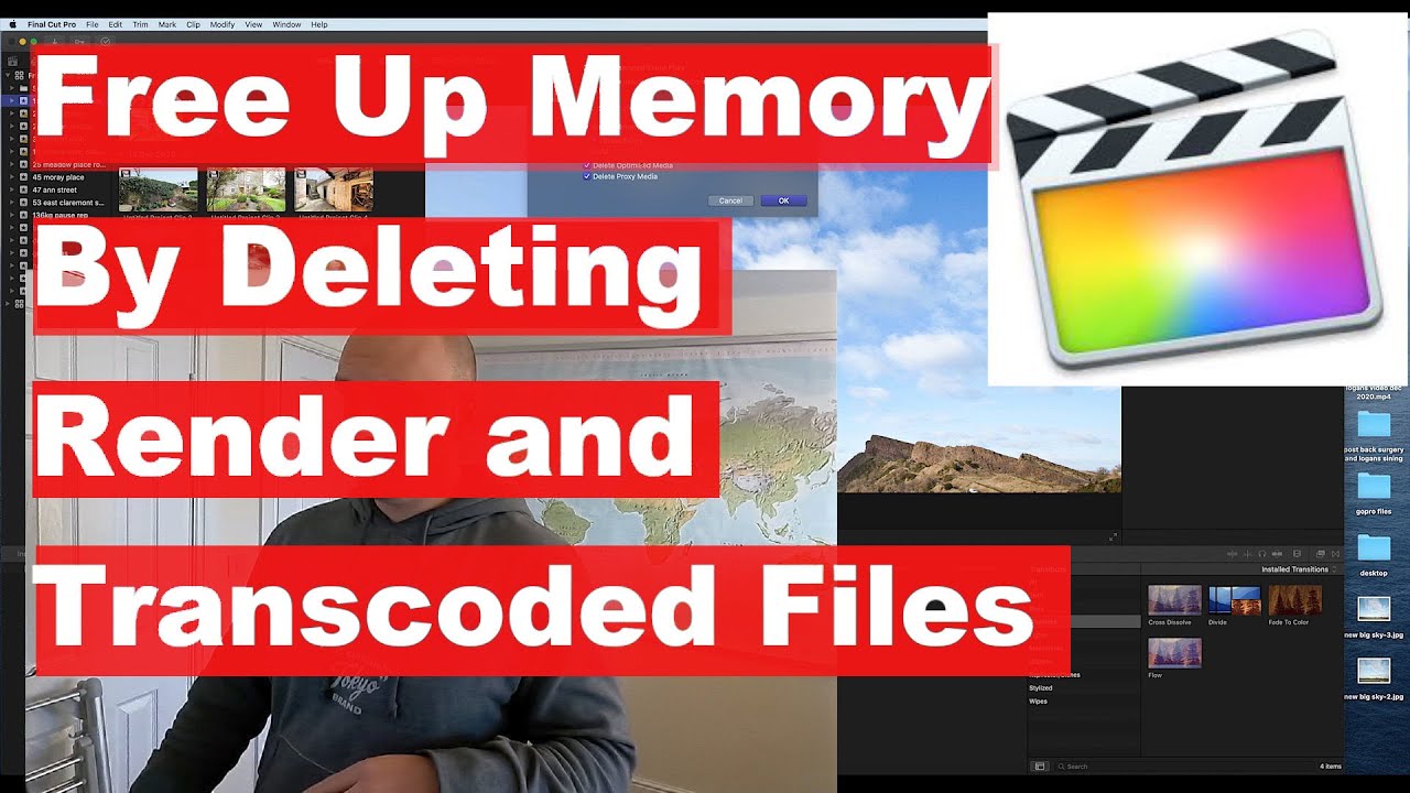 Final Cut Pro Tutorial: How to Delete Render + Transcoded Files to ...