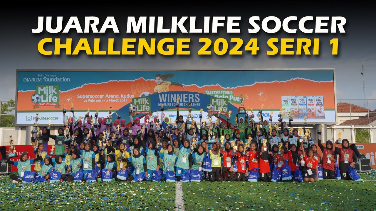 FULL VIDEO PENYERAHAN HADIAH JUARA MILKLIFE SOCCER CHALLENGE 2024 - YouTube