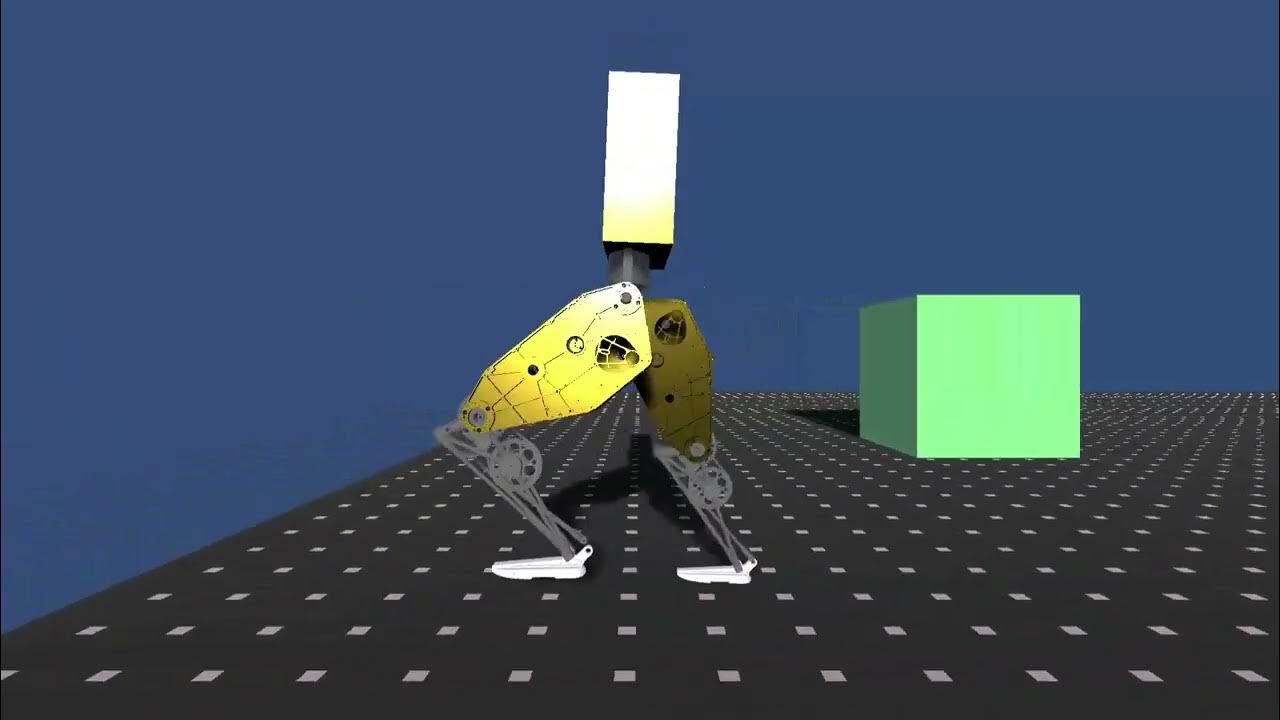 Reinforcement learning control of TikTok biped robot: from walk to run - YouTube