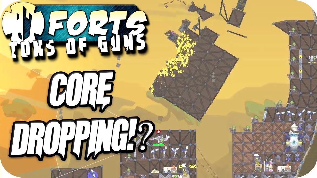 Forts Multiplayer 4v4 Gameplay Accidental Core Dropping - YouTube