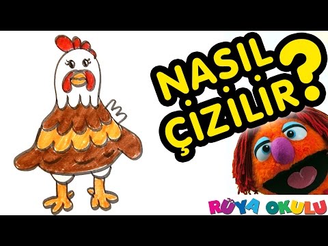 Nasıl Çizilir? - Tavuk - Çocuklar İçin Resim Çizme - RÜYA OKULU