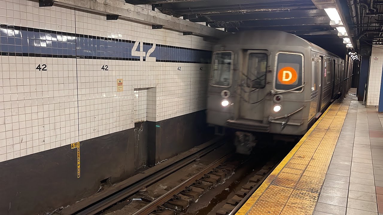 161 St-Yankee Stadium Bound R68 D Train via C Line Arriving 42nd Street ...