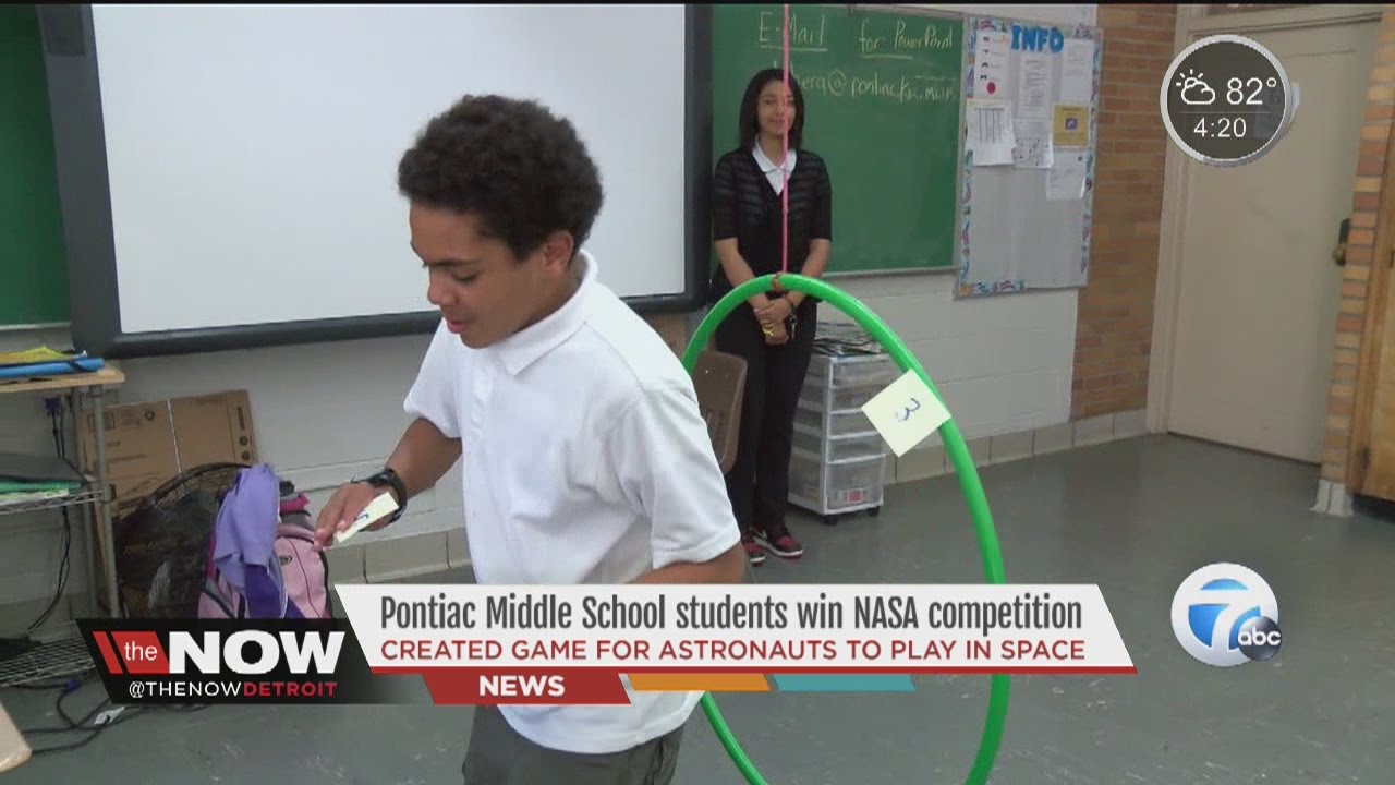 Pontiac Middle School students win NASA competition - YouTube
