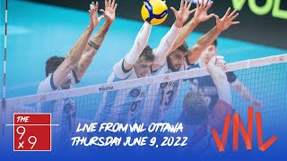 LIVE FROM VNL OTTAWA | Thursday June 9 | The 9x9 by @Volleyball Source ...