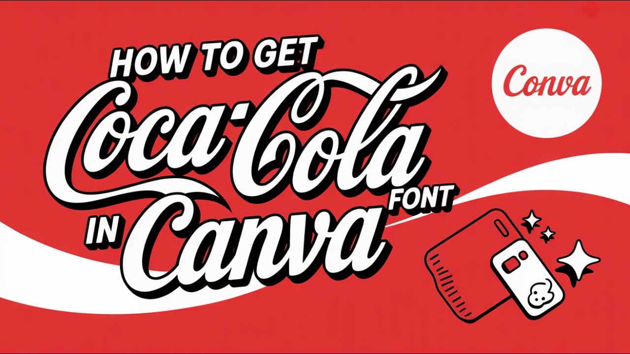 How to Get a Coca-Cola Style Font in Canva - YouTube