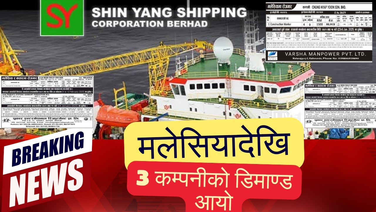 New Malaysia Demand 2025 SHIN YANG SHIPYARD SDN BHD,CHUNG NYAP YOON SDN ...