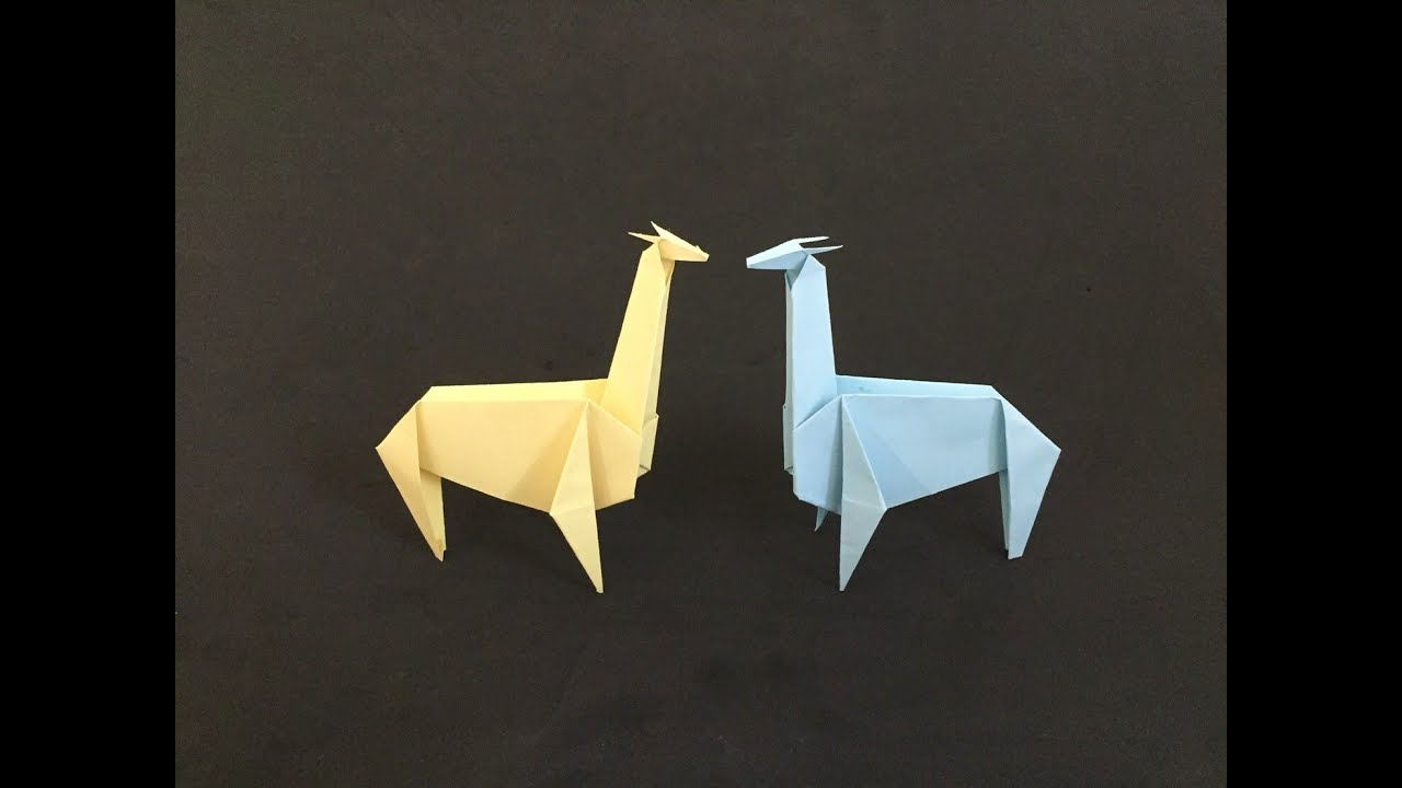 折纸 原驼、origami Alpaca、พับกระดาษ อัลปาก้า、종이 접기、折り紙、 оригами、 Paper ...