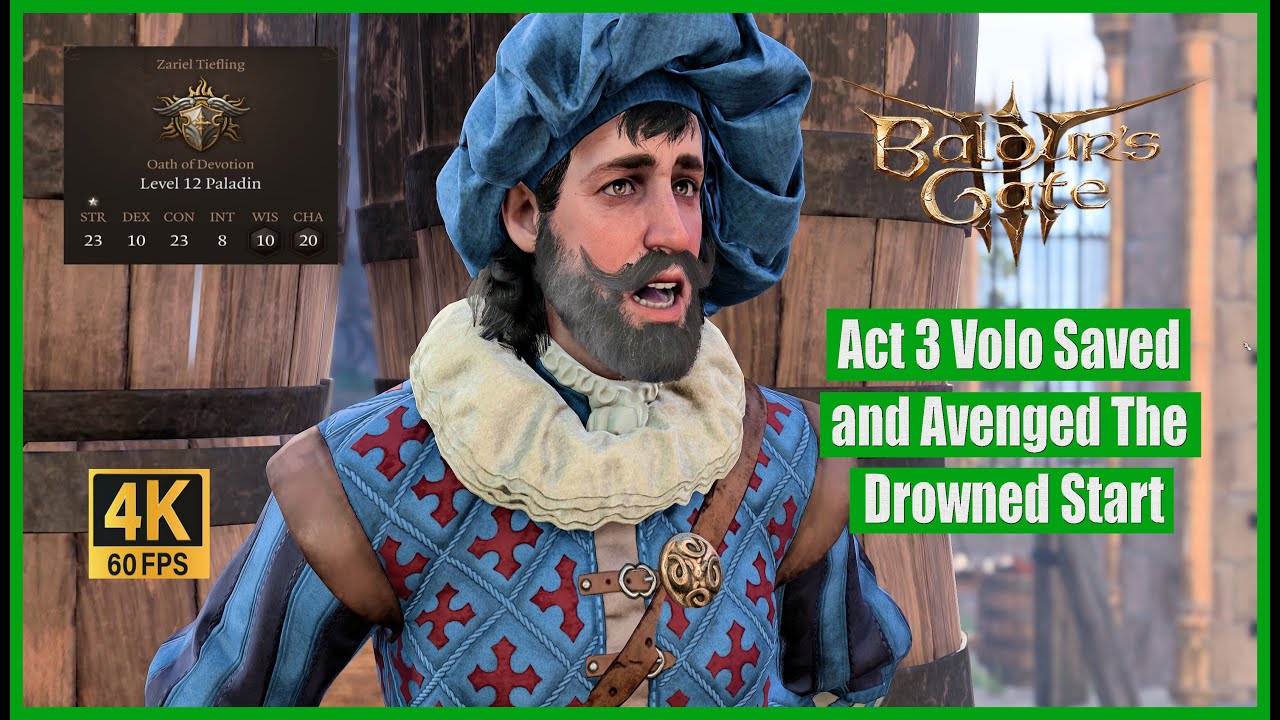 Baldur's Gate 3 Walkthrough Act 3 Volo Saved and Avenged The Drowned ...