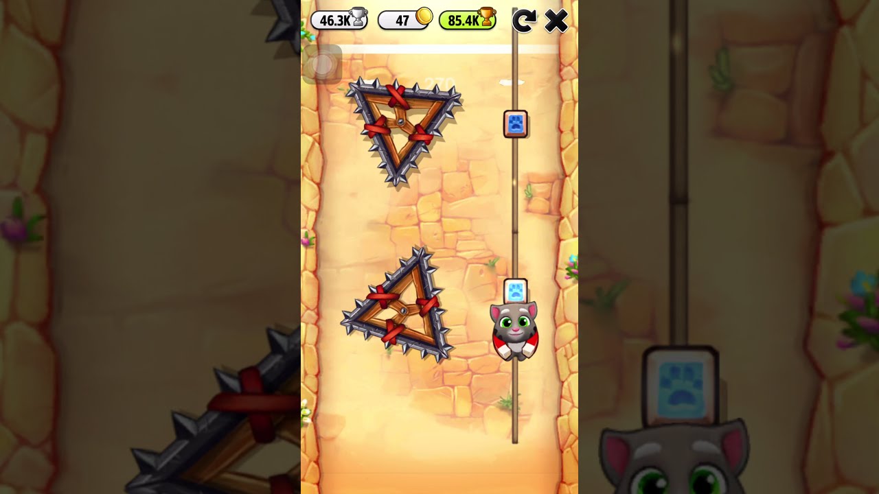 My Talking Tom - Go Up High Score 226,539 points - YouTube