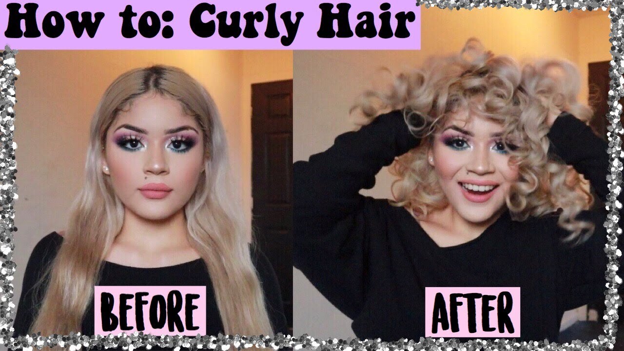 VOLUMINOUS CURLY HAIR TUTORIAL SUPER EASY!!! - YouTube