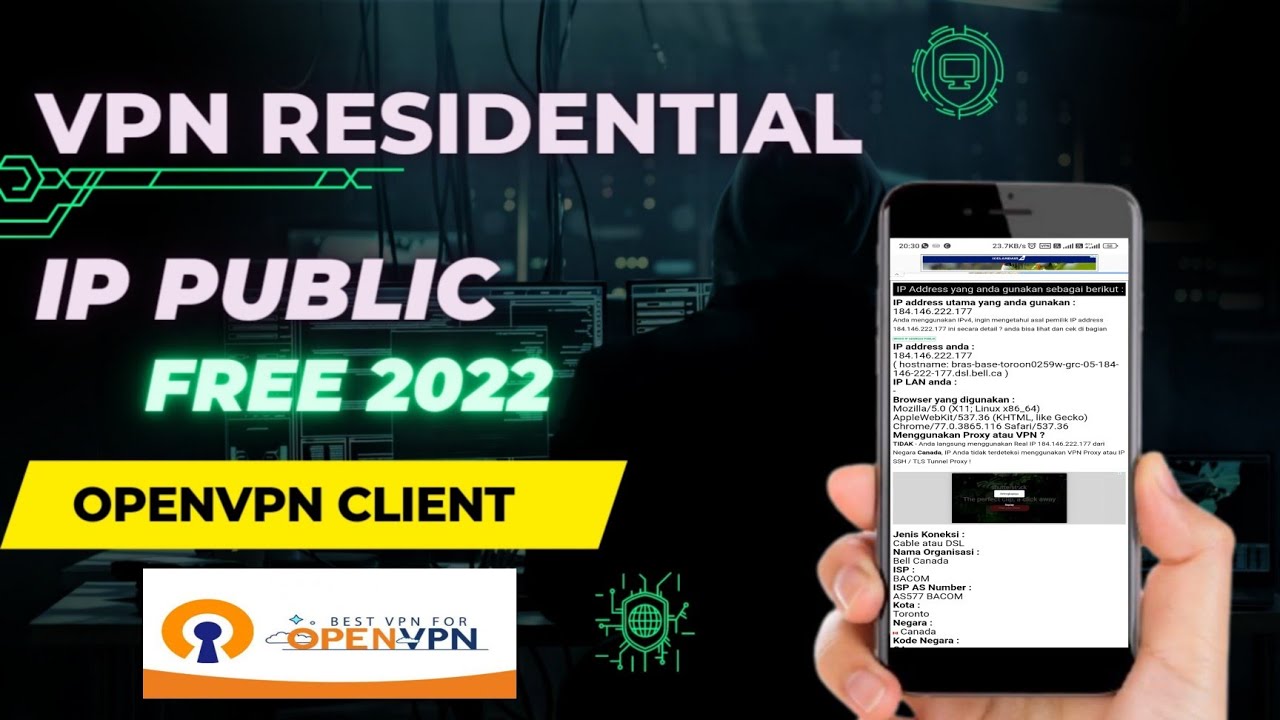 HOW TO GET VPN RESIDENTIAL IP PUBLIC - OpenVPN Client - YouTube