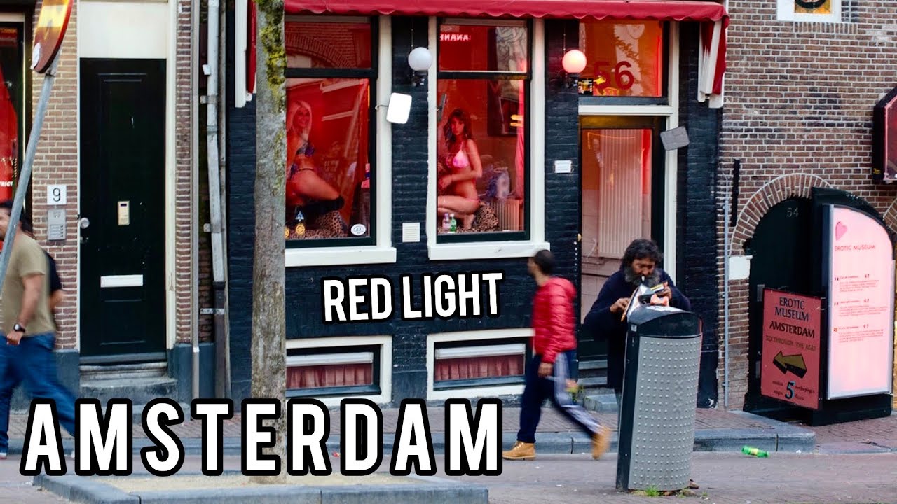 🇳🇱 4K Amsterdam from Red Light Street around Centrum, Dam Square ...