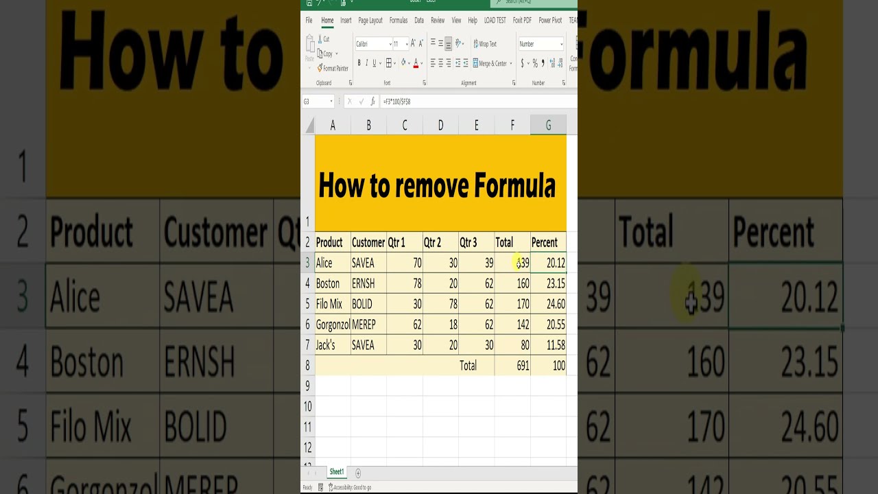 Excel How Remove Formulas YouTube Excel How Remove Formulas YouTube