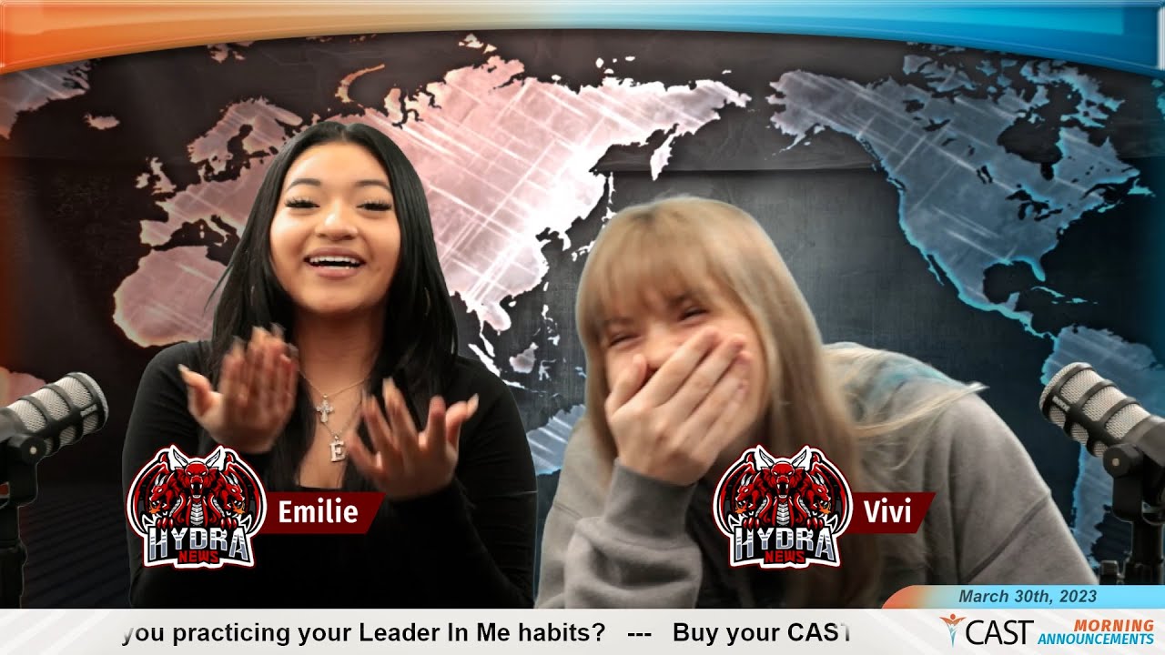 CAST Morning Announcements: 3-30-2023 - YouTube